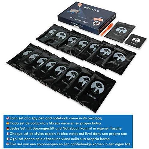 BONNYCO Bolígrafo Tinta Invisible y Libreta Pack x 16 Cumpleaños Niños ...